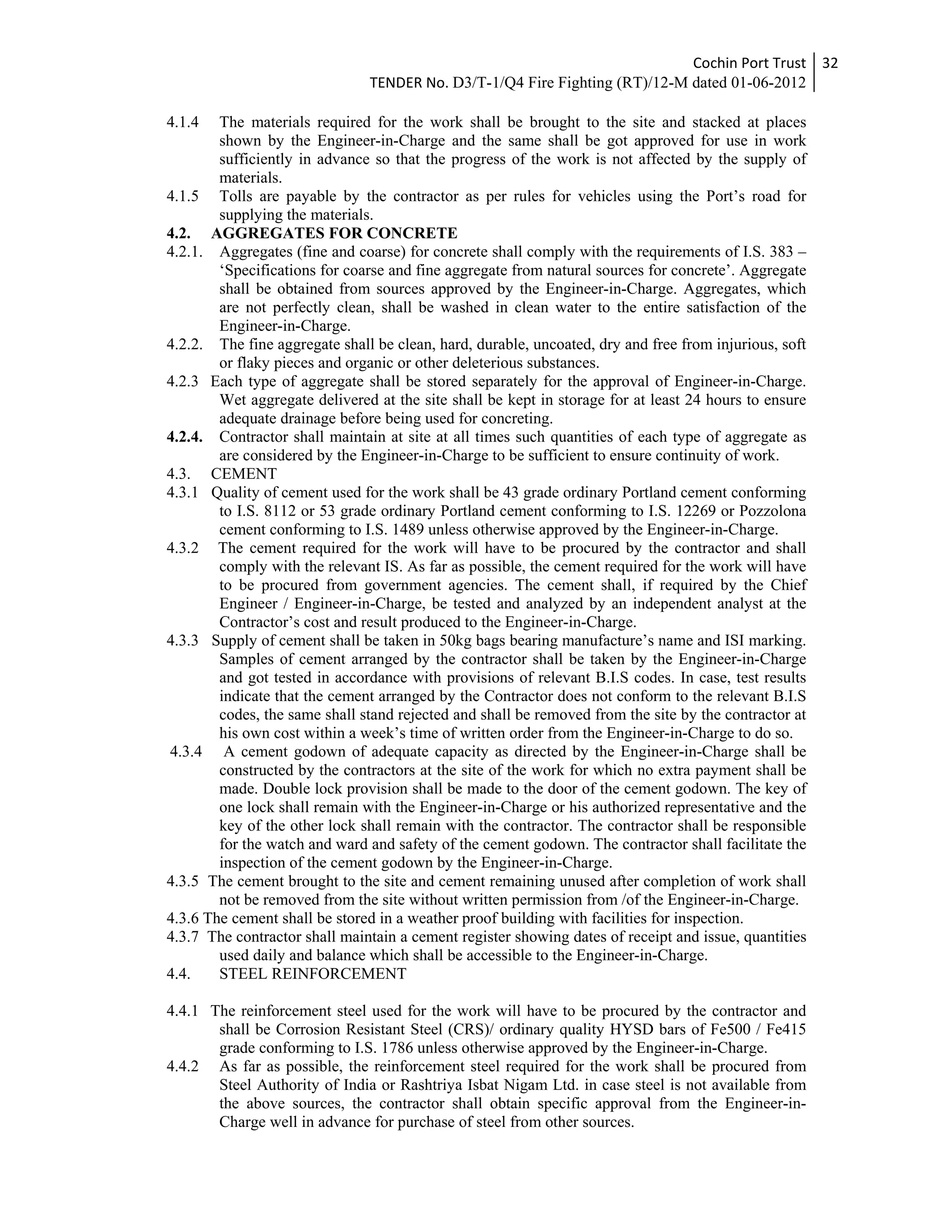 Tender document q4 oiljetty firefighting | PDF