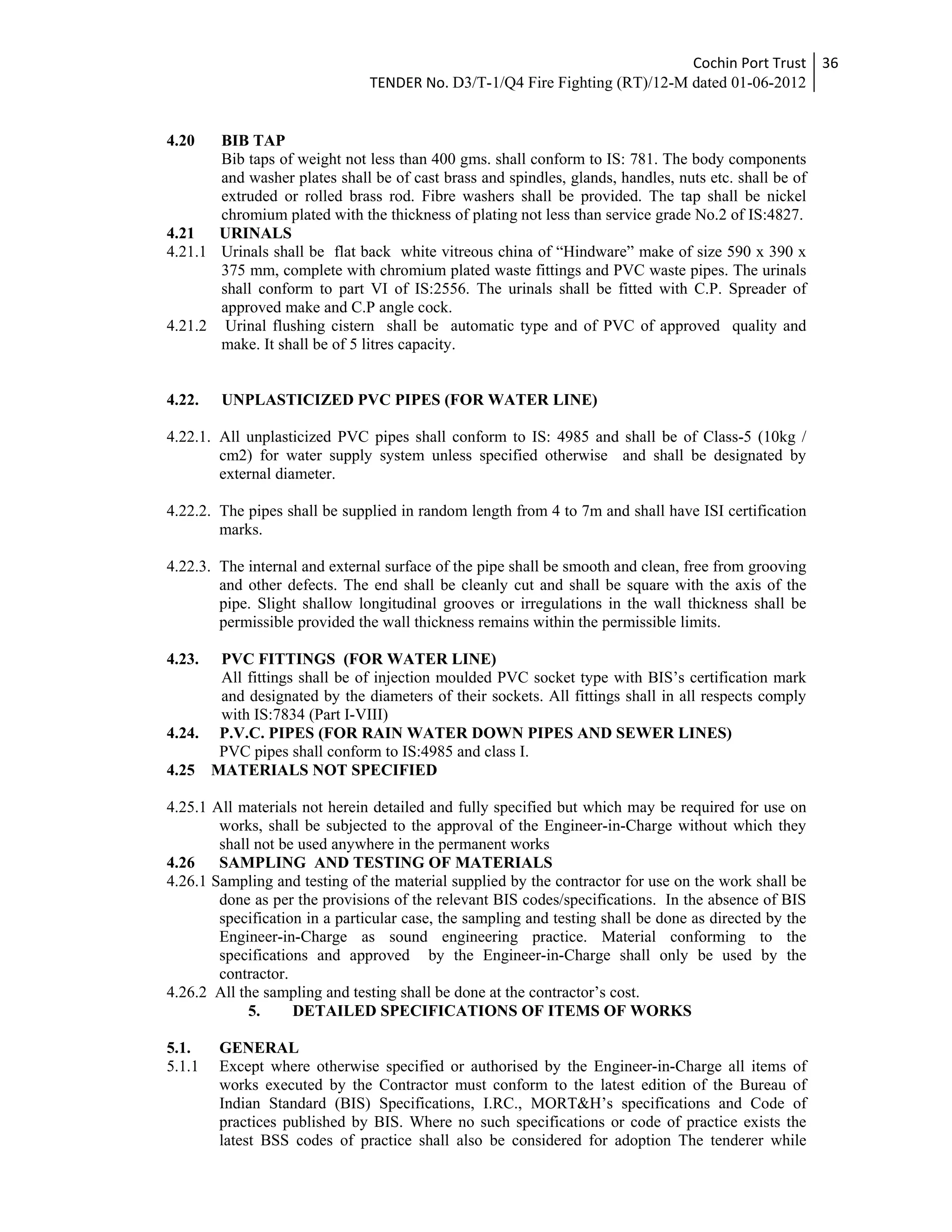 Tender document q4 oiljetty firefighting | PDF