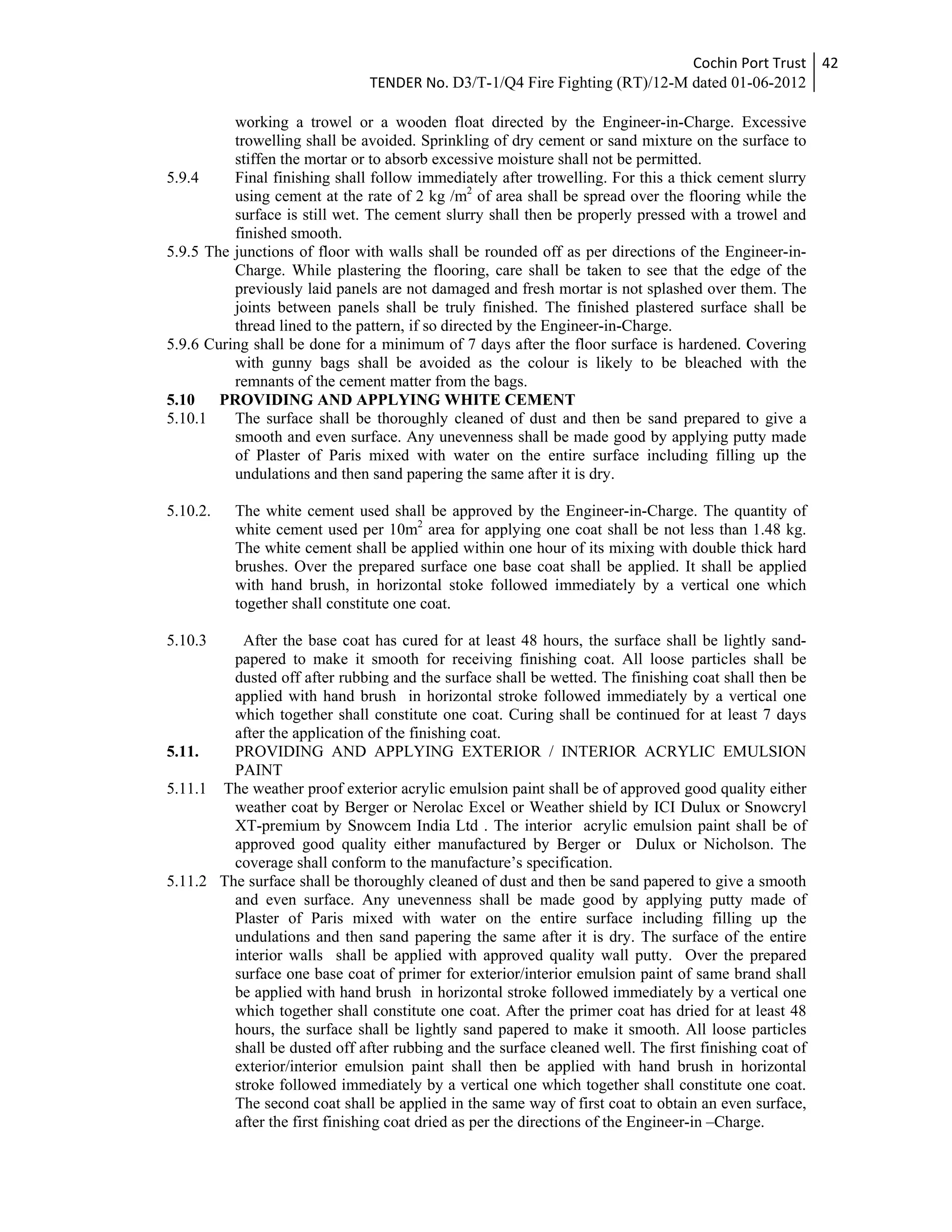 Tender document q4 oiljetty firefighting | PDF