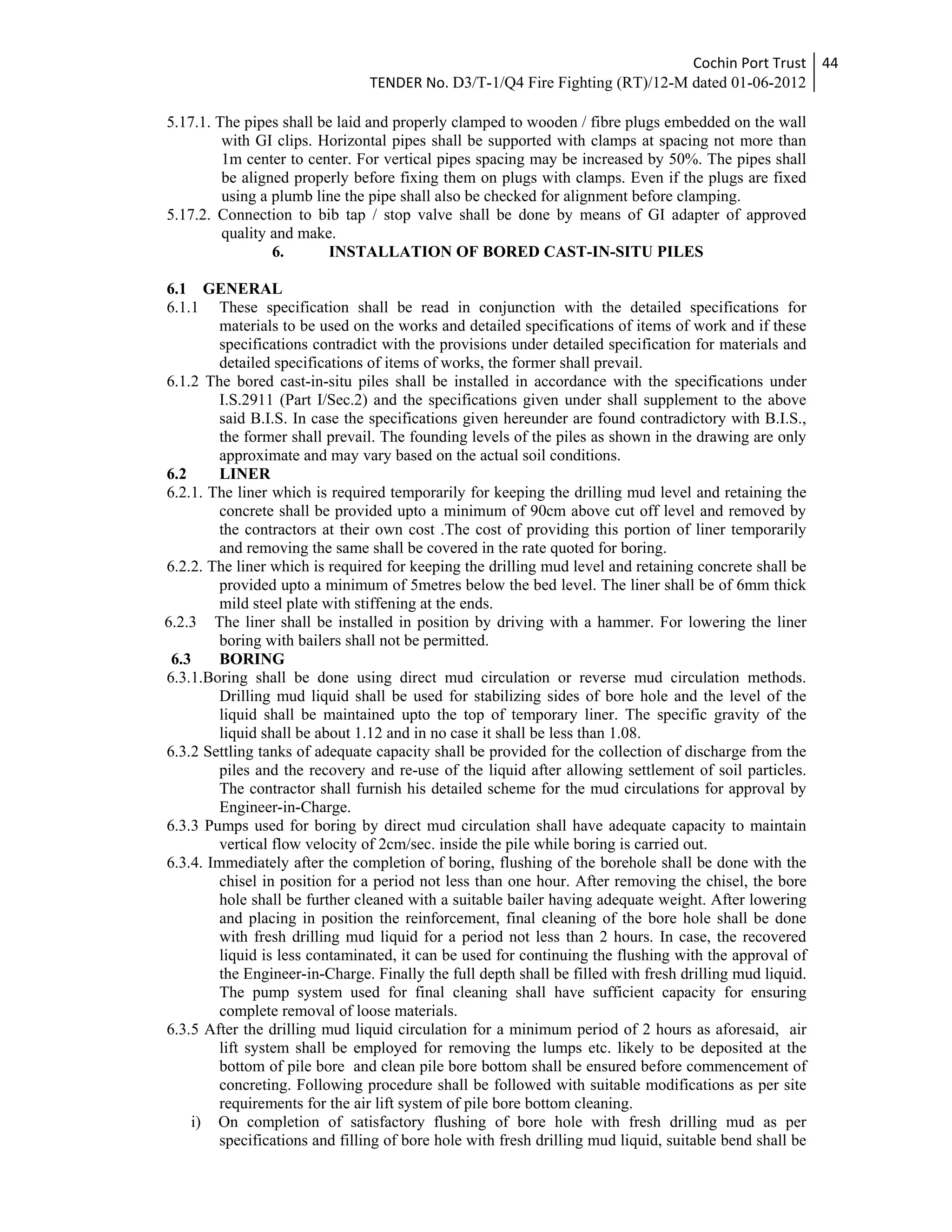 Tender document q4 oiljetty firefighting | PDF