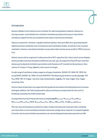 aeolus critical care ventilator Compressor | PDF