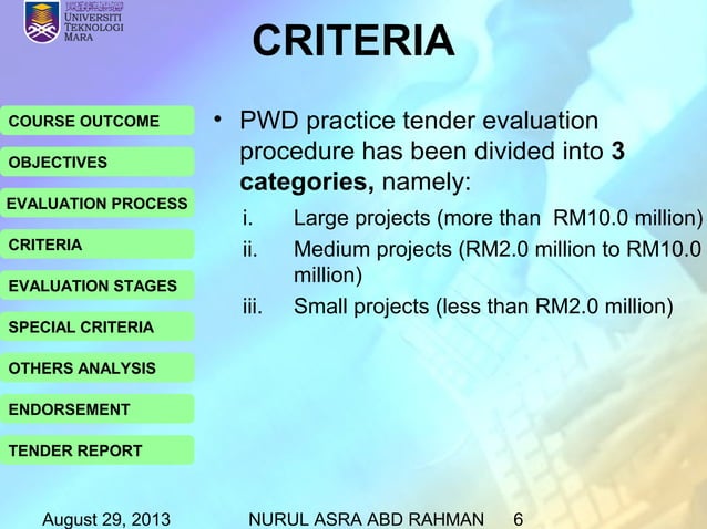 Tender Evaluation Procedure tender-evaluation-procedure