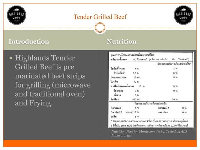 Montecore-Highlands Tender grilled beef | PPT