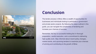 "Mastering Bihar Tenders: How-To Guide". | PPTX