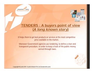 Tendering a makerting tool | PPT | Free Download