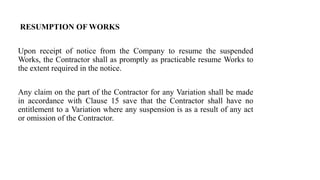 Tendering clauses of contract | PPTX