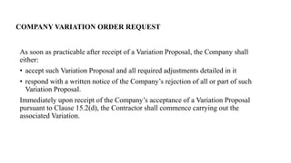 Tendering clauses of contract | PPTX