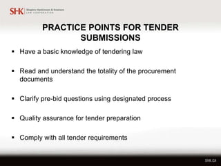 Tendering and Procurement - Basic Principles | PPTX