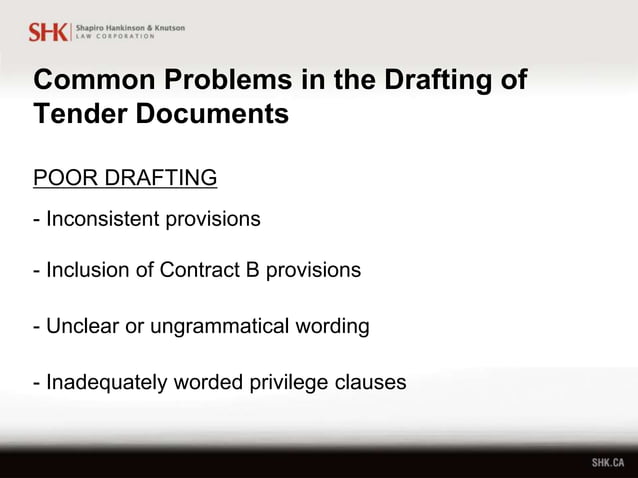 Tendering and Procurement - Basic Principles | PPTX