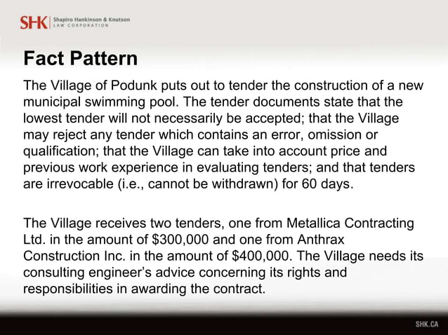 Tendering and Procurement - Basic Principles | PPTX