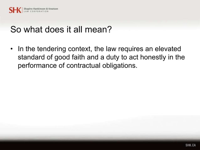 Tendering and Procurement - Basic Principles | PPTX