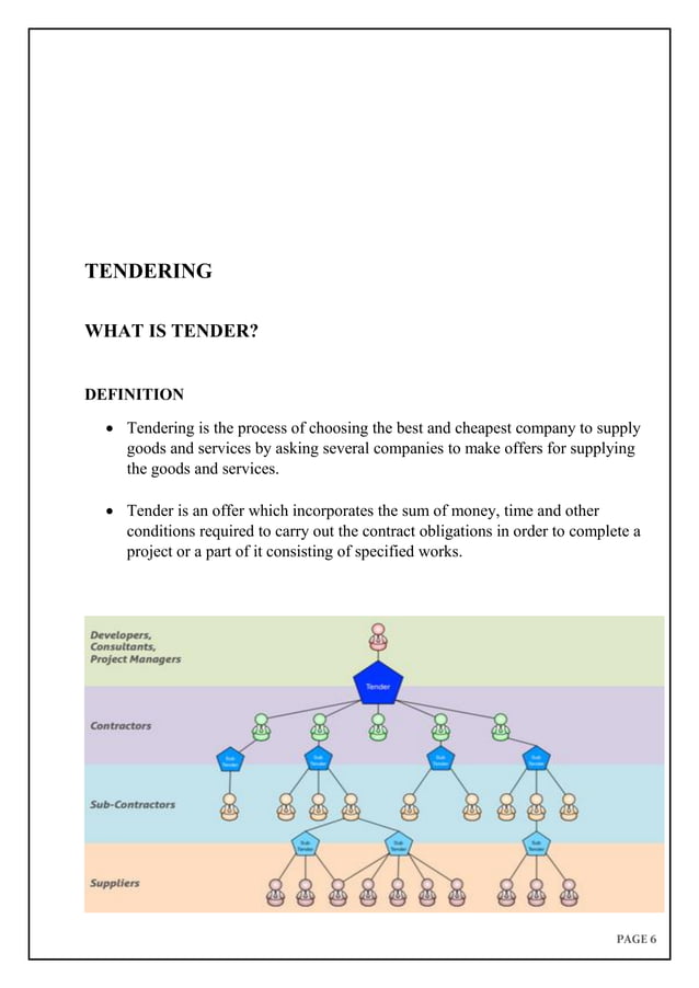 Tendering documentation | PDF