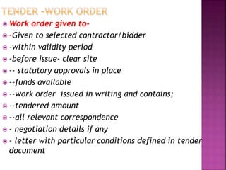 Tendering presenation | PPTX