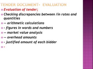Tendering presenation | PPTX