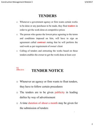 Bidding - Tenders - Tendering procedure - Contracts – contract ...