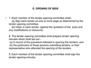 Tendering procedures | PPT
