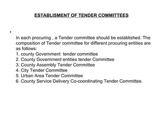 Tendering procedures | PPT