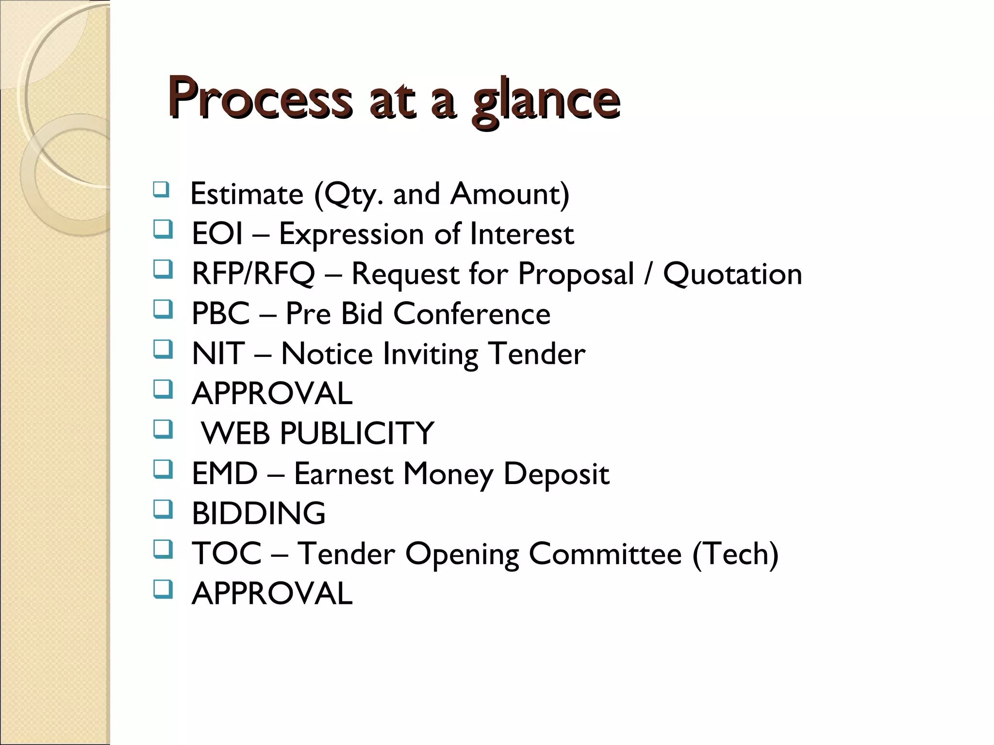 Tendering process cvc_guidelines | PPT