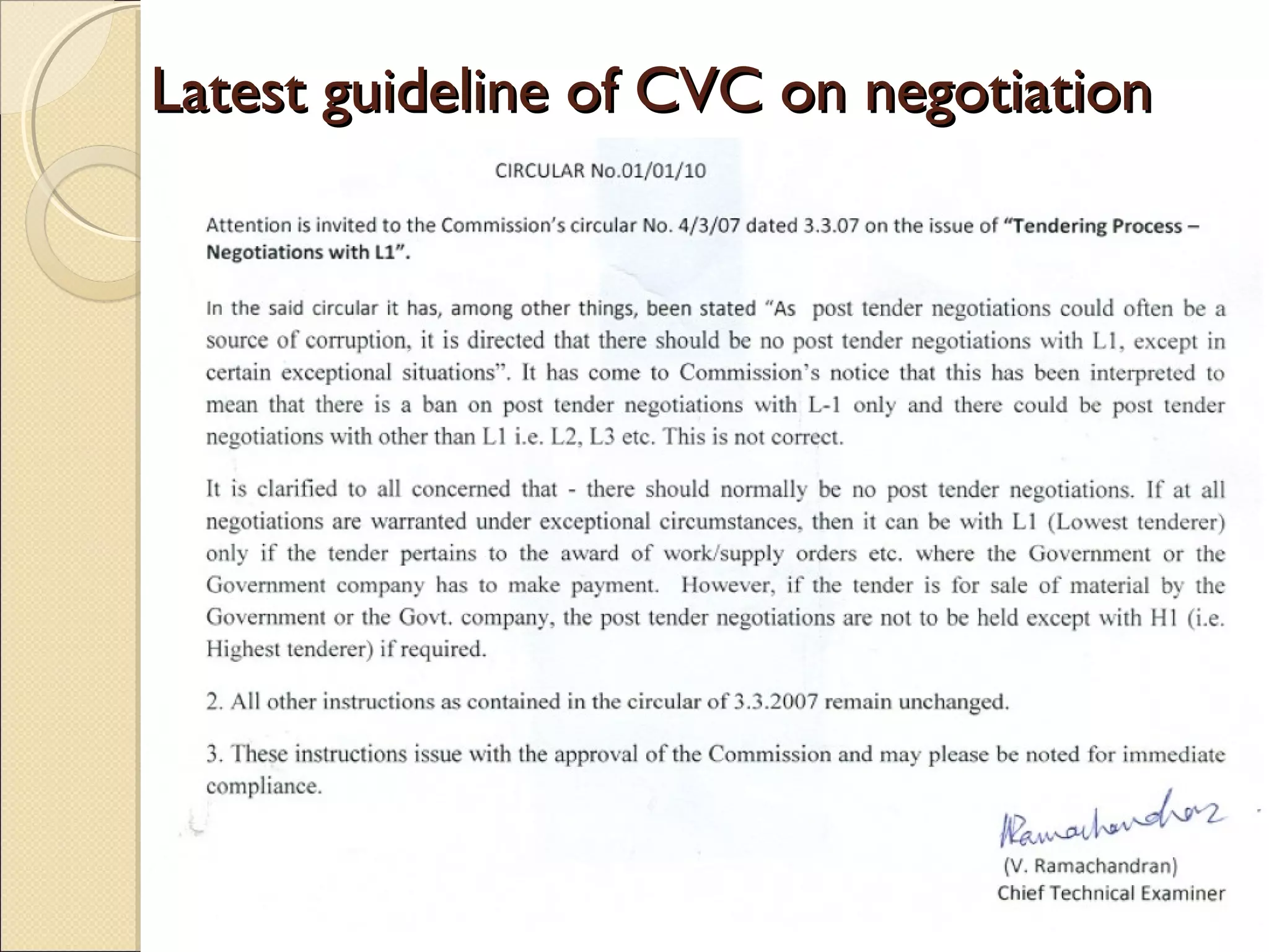 Tendering process cvc_guidelines | PPT
