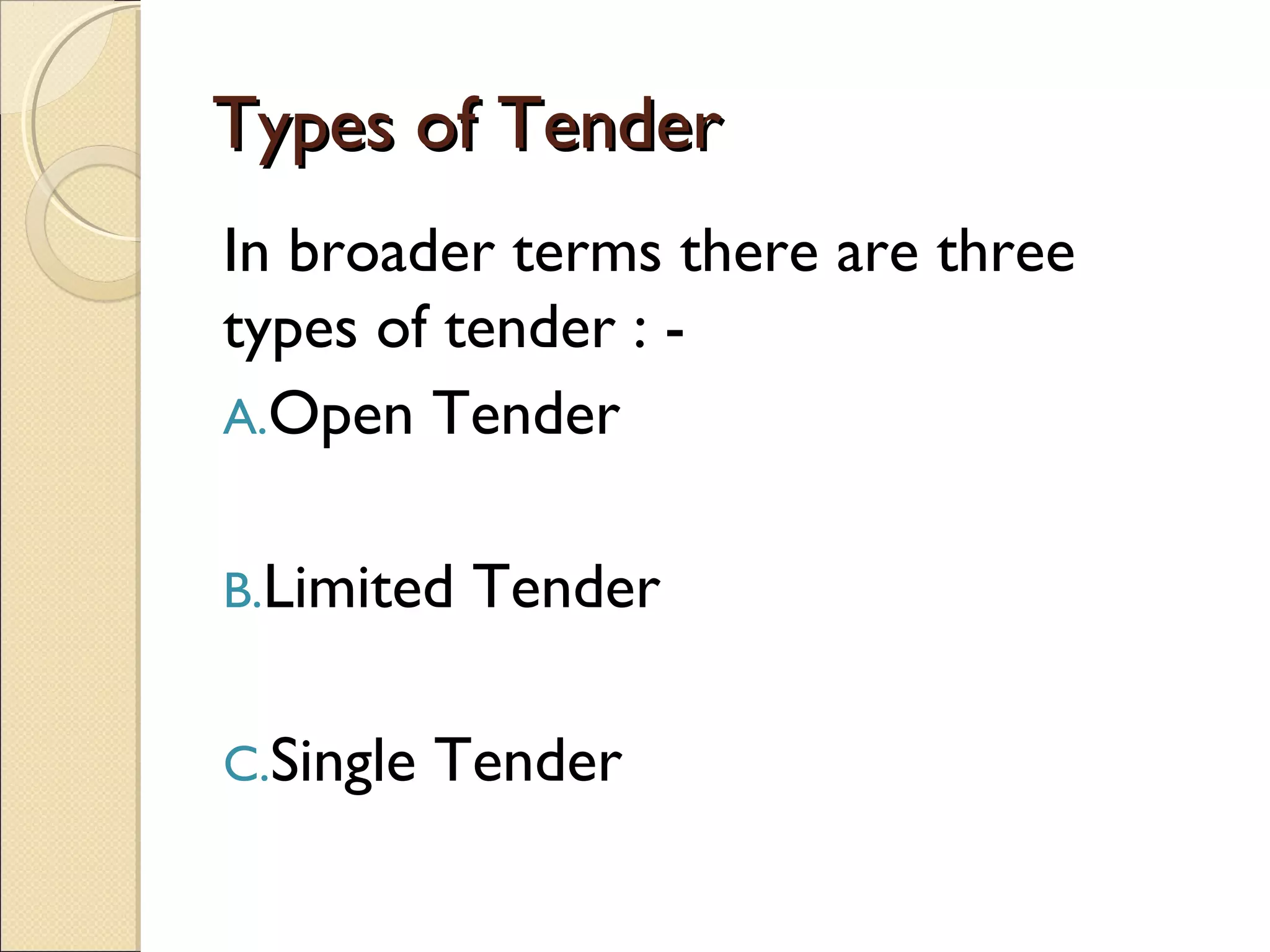 Tendering process cvc_guidelines | PPT