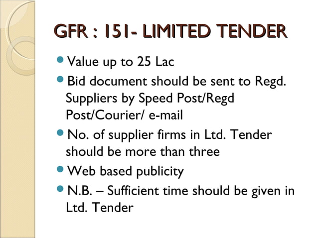 Tendering process cvc_guidelines | PPT