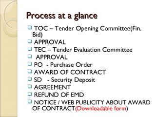 Tendering process cvc_guidelines | PPT