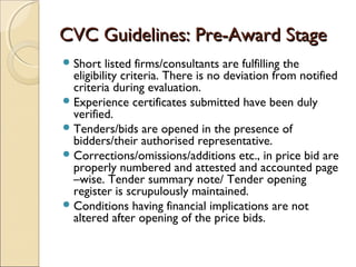 Tendering process cvc_guidelines | PPT
