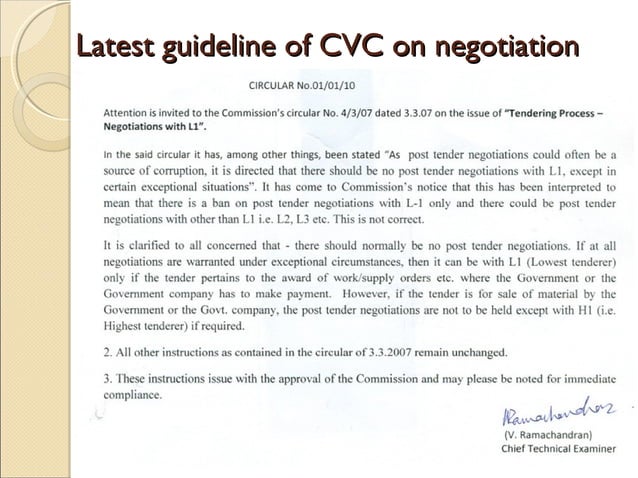 Tendering process cvc_guidelines | PPT