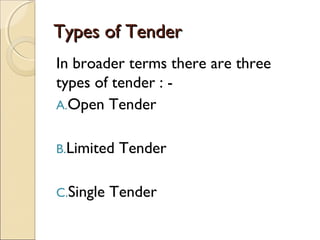 Tendering process cvc_guidelines | PPT