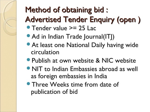 Tendering process cvc_guidelines | PPT
