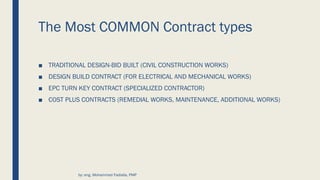 Tendering process for traditional contracts by eng. mohammed fadlalla | PDF