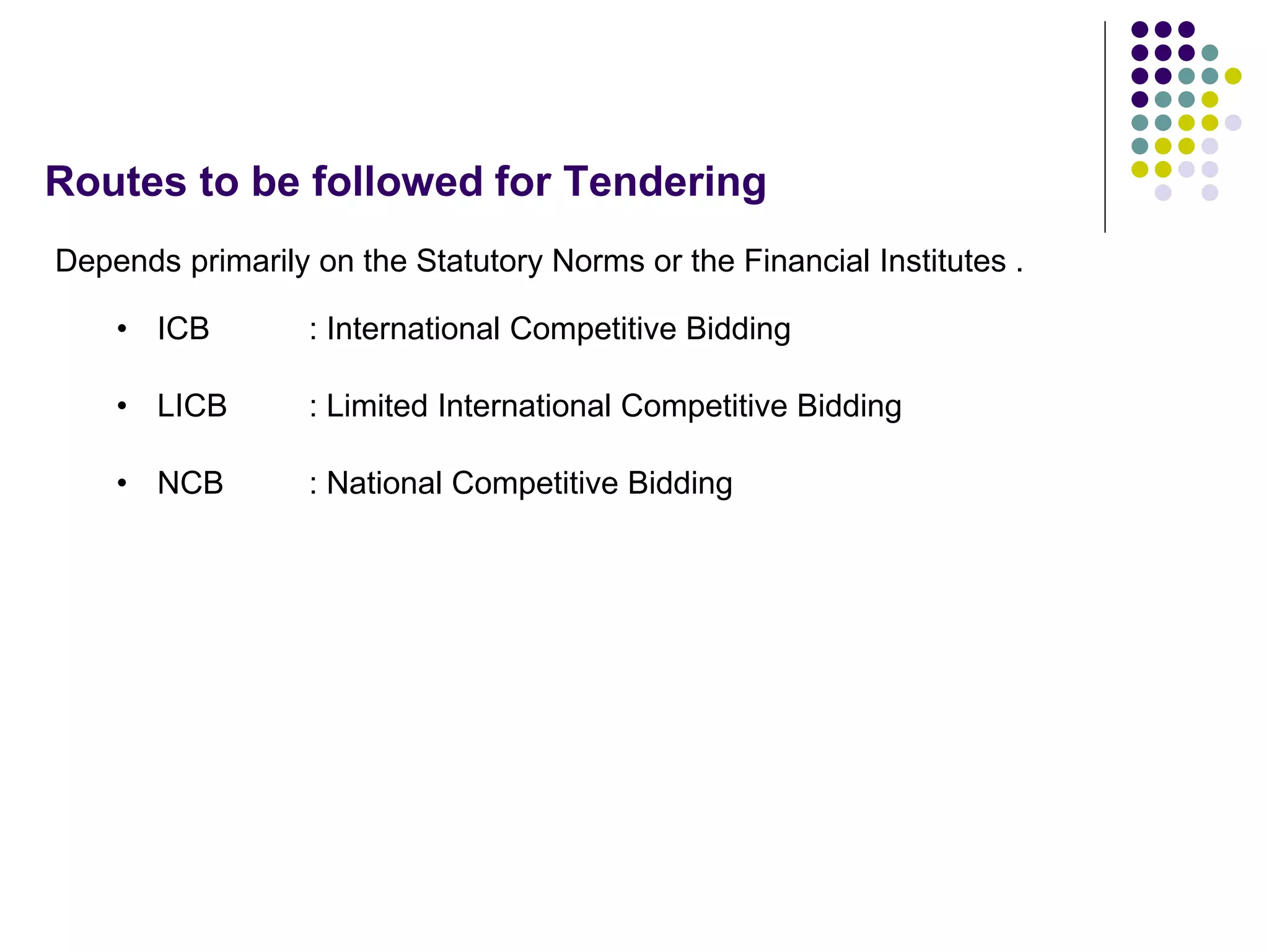 Tendering process, Bid Evaluation & Award Process | PPTX