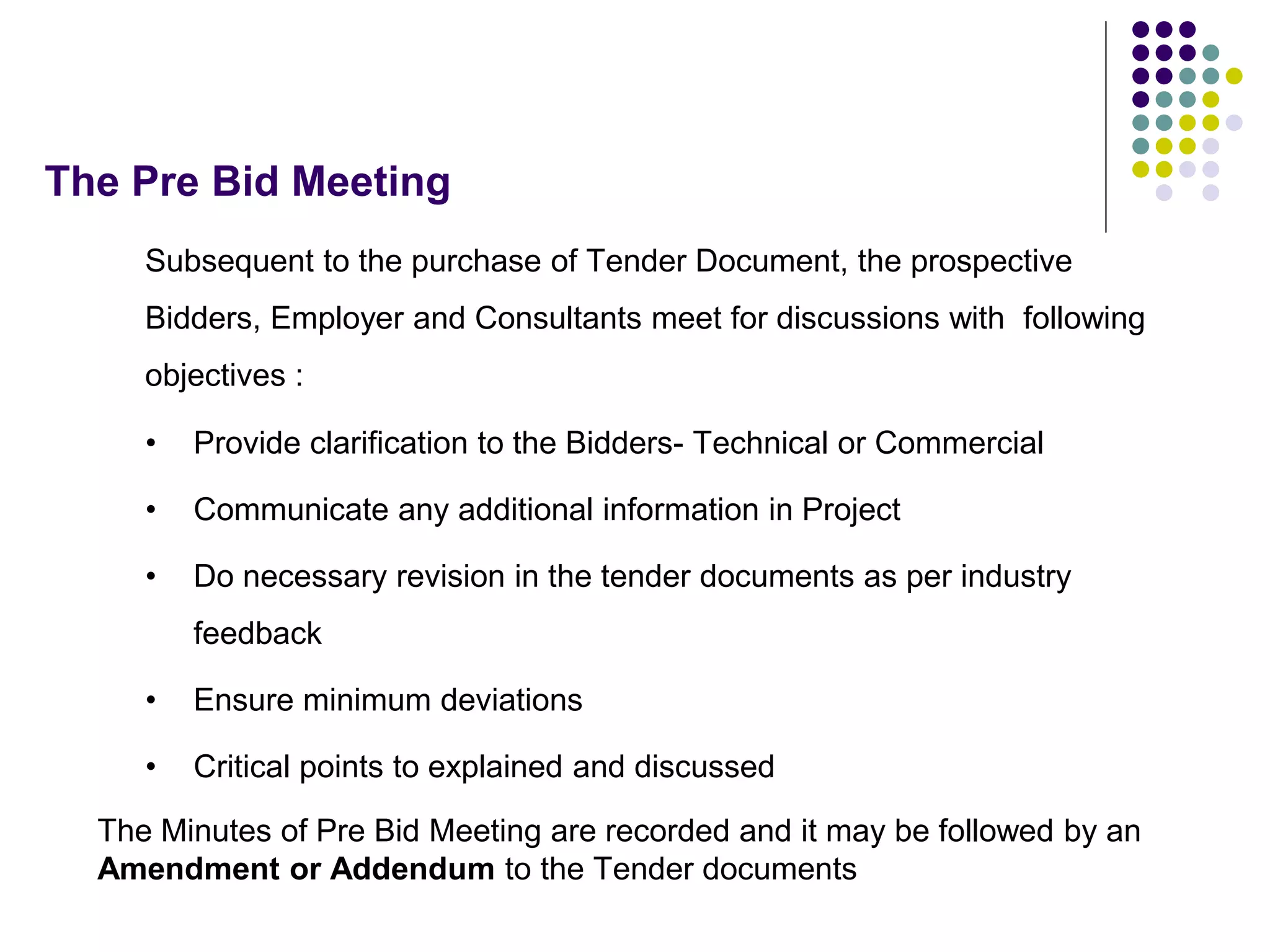 Tendering process, Bid Evaluation & Award Process | PPTX