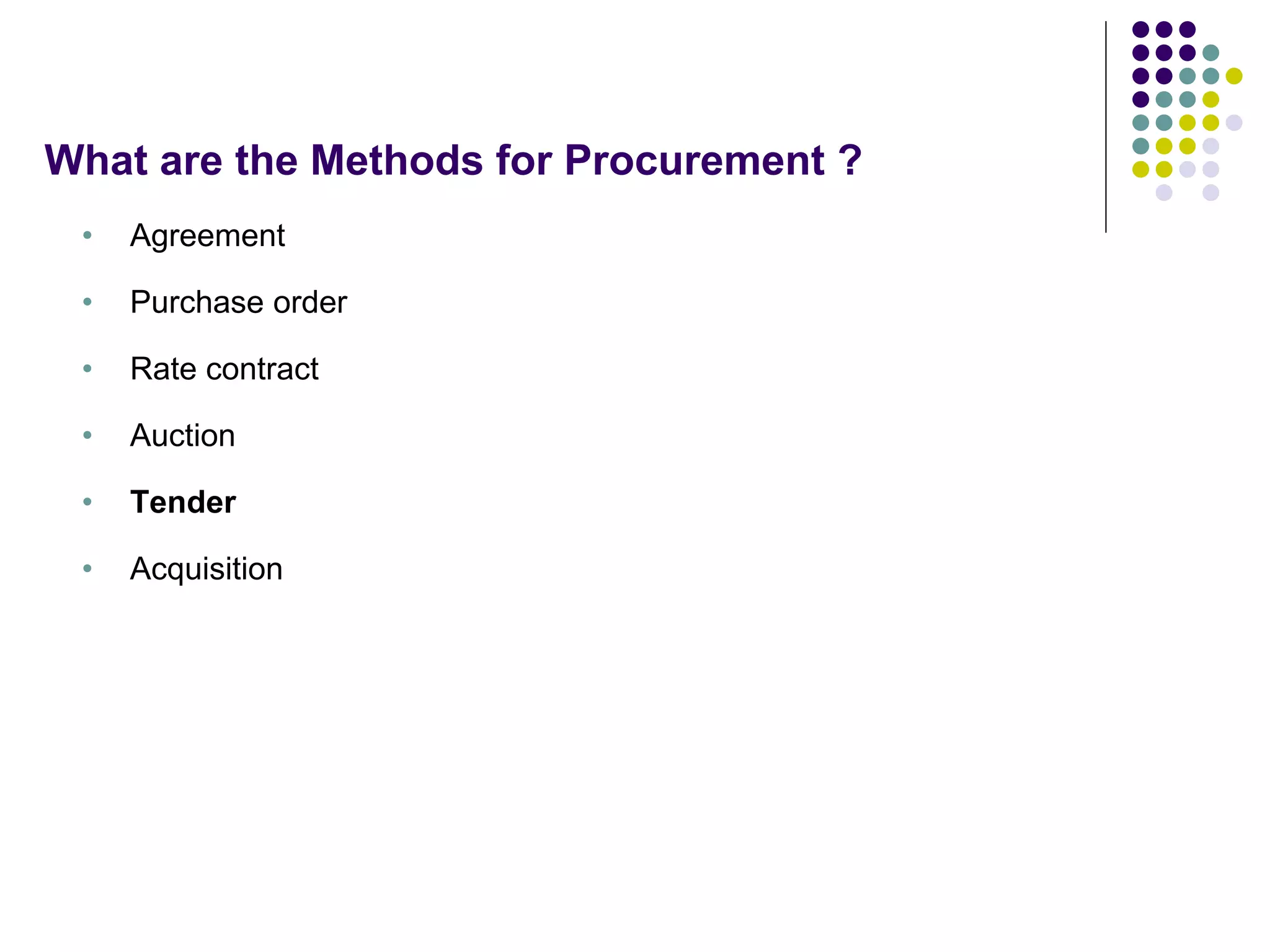 Tendering process, Bid Evaluation & Award Process | PPTX