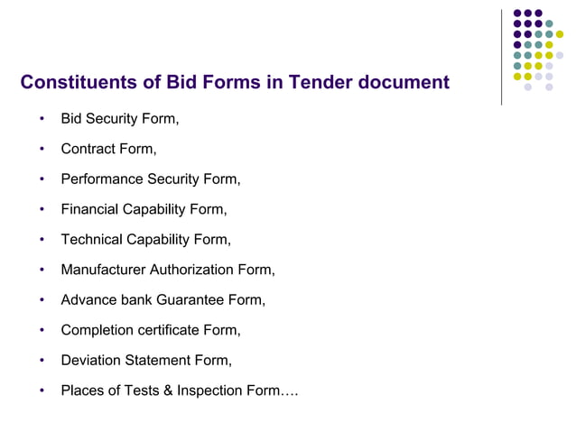 Tendering process, Bid Evaluation & Award Process | PPTX