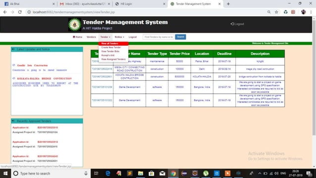 Streamlining Tender Processes: A Java Project Perspective | PPT