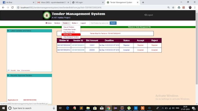 Streamlining Tender Processes: A Java Project Perspective | PPT