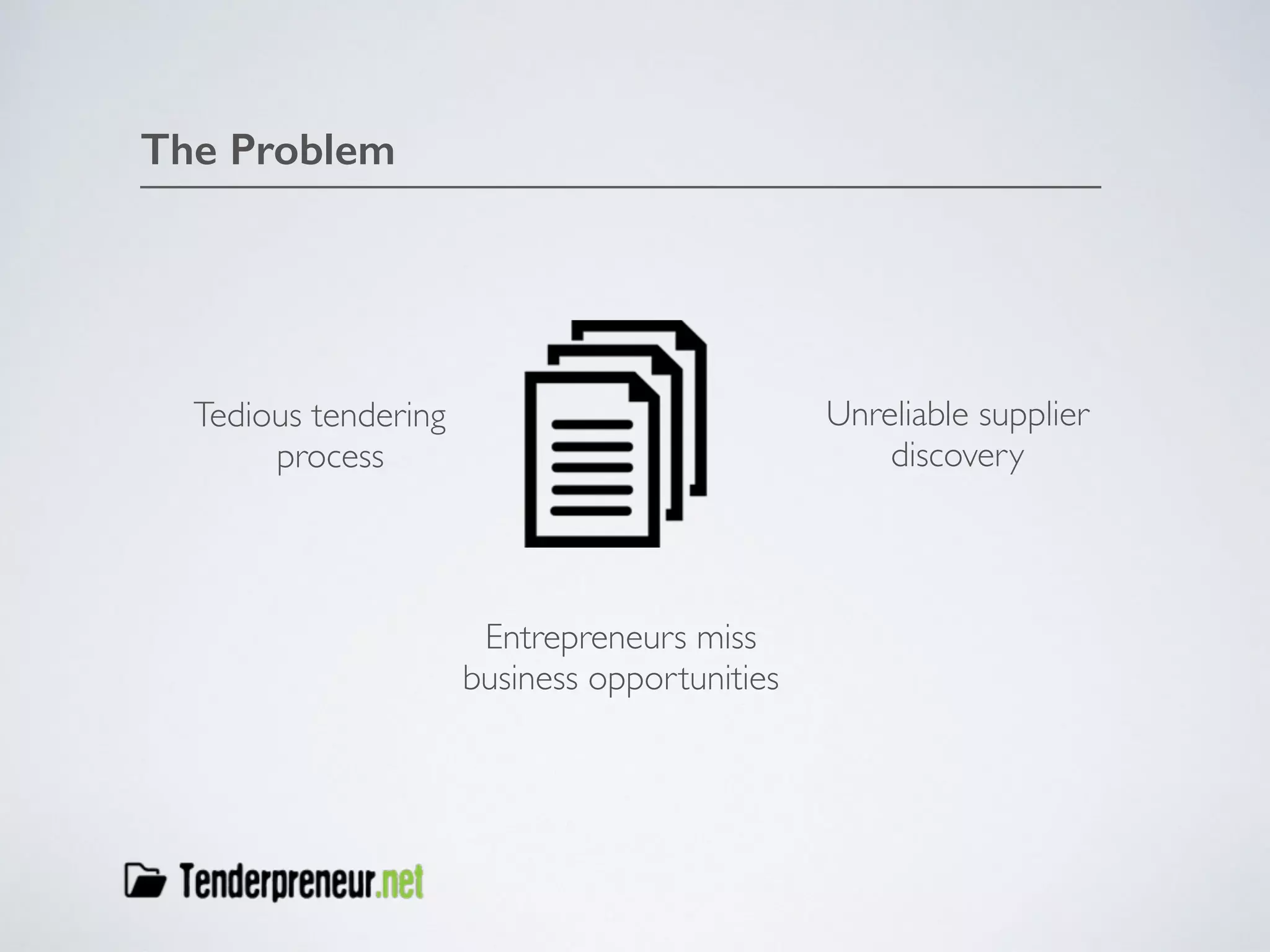 Tenderprenuer Pitch Deck | PDF | Business | Business and Finance