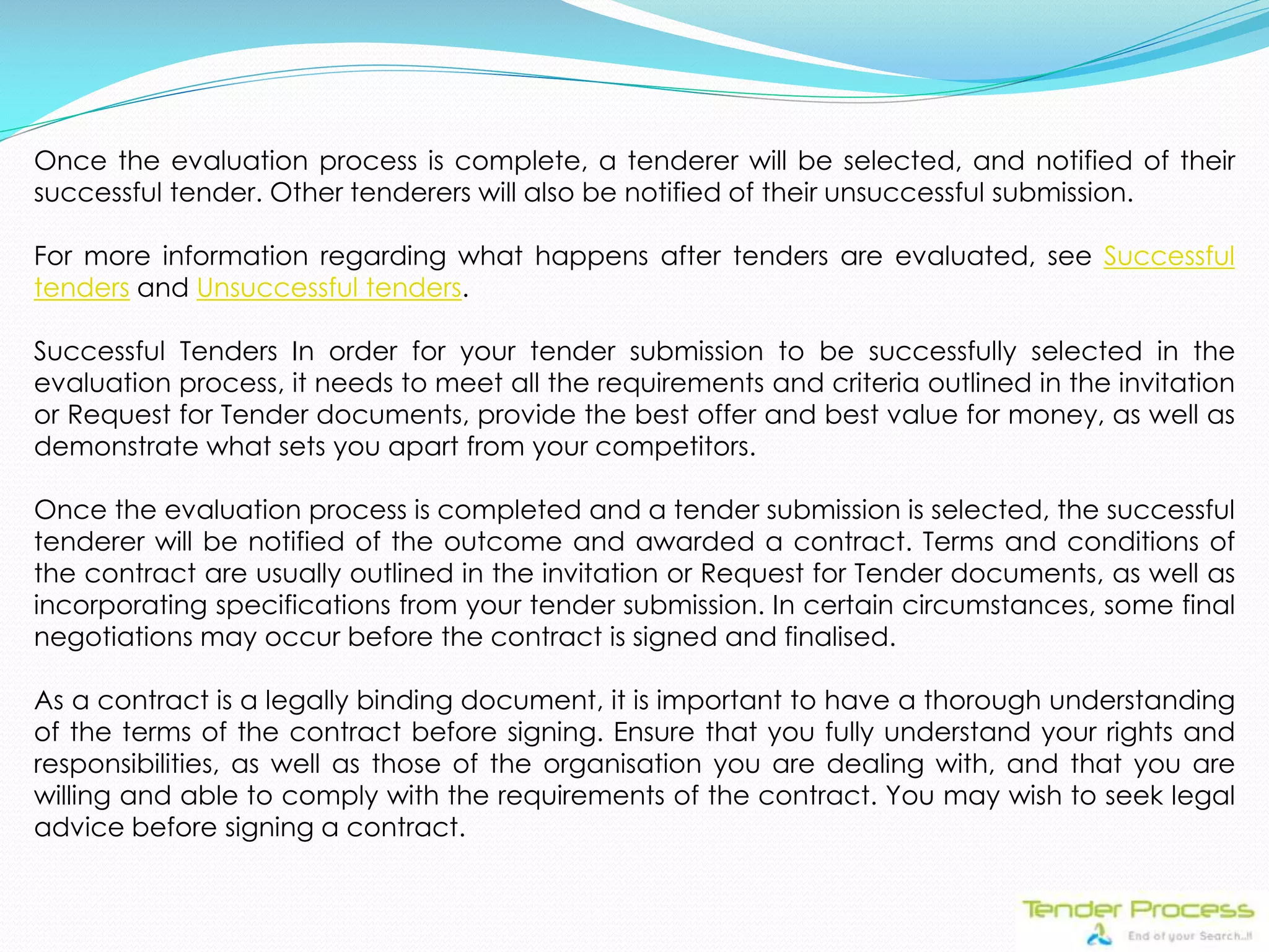 Tender Process | A Complete Procurement Guide | PPTX