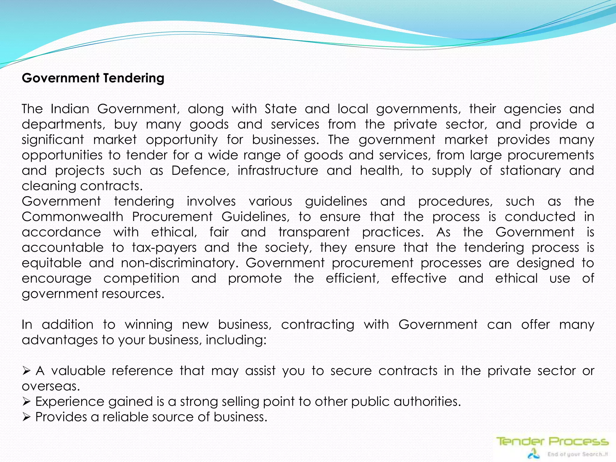 Tender Process | A Complete Procurement Guide | PPTX