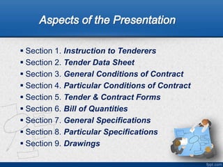 Tendering Document for the Procurement of Works | PPT