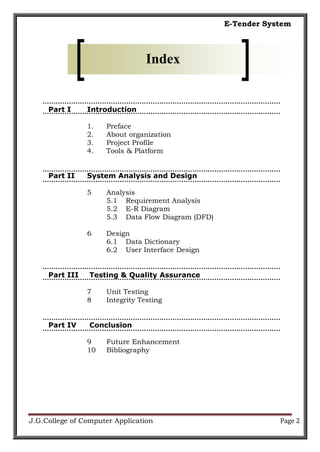 E-Tender System | PDF