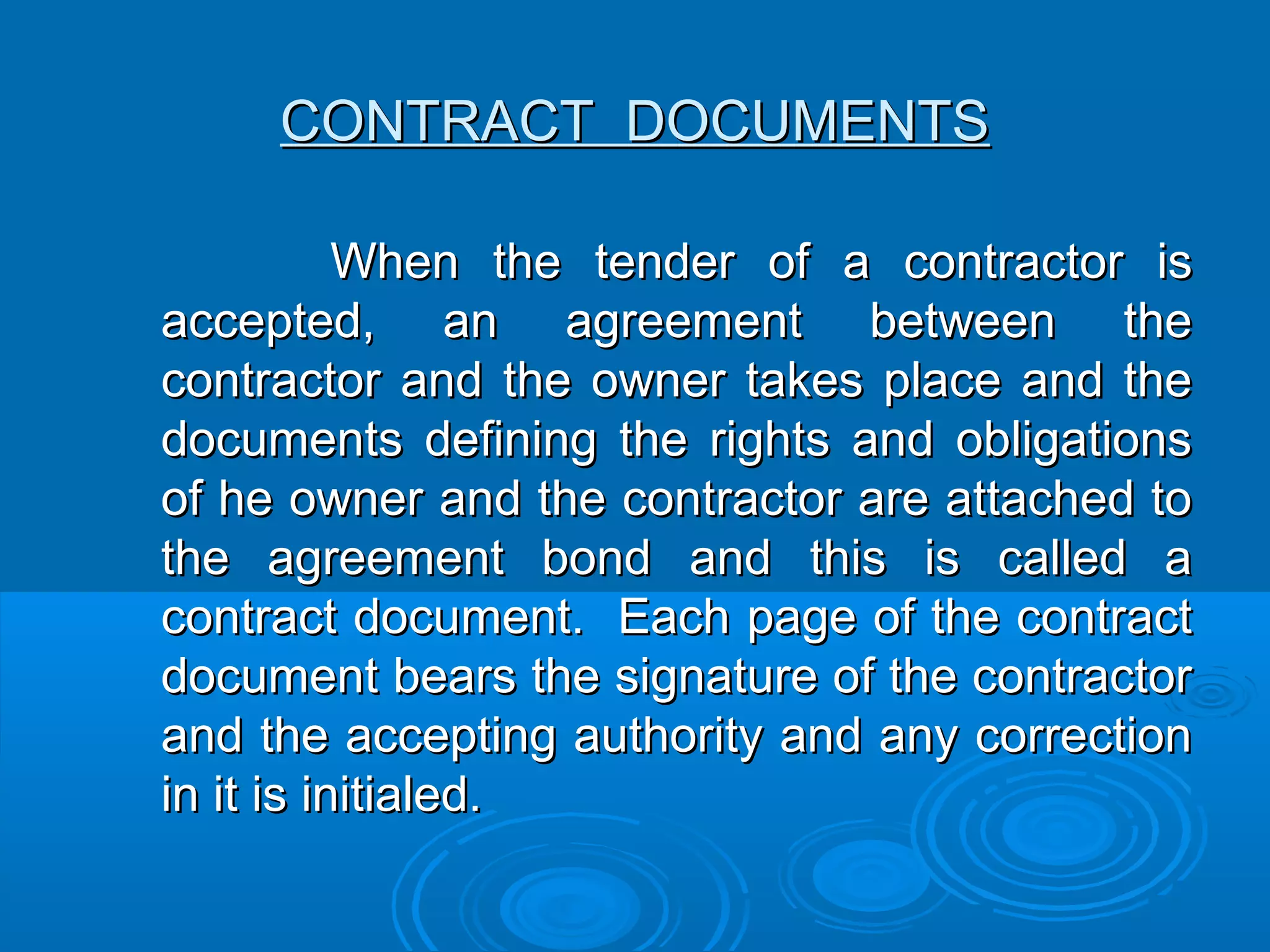 Tenders in professional practice | PDF