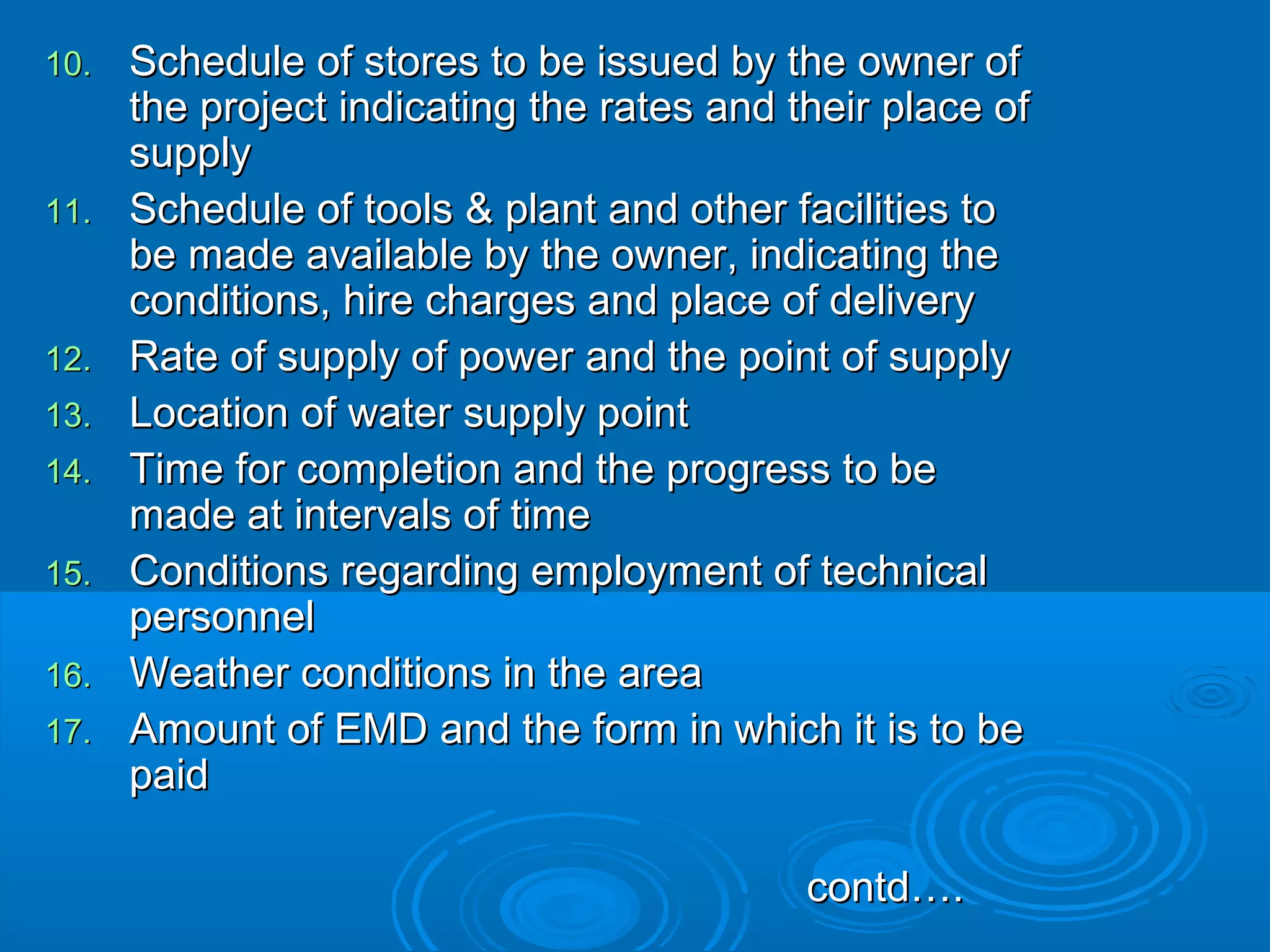 Tenders in professional practice | PDF