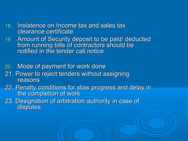 Tenders in professional practice | PDF