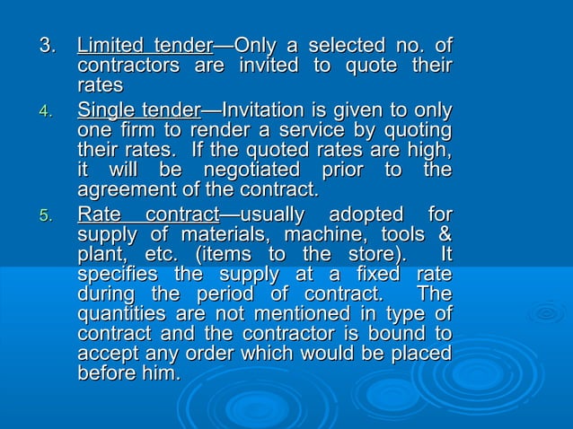 Tenders in professional practice | PDF