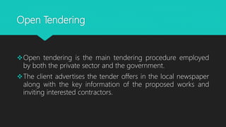 Tenders | PPTX