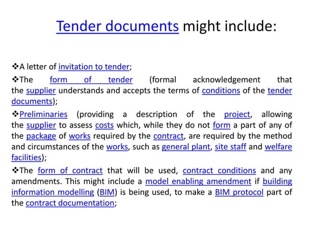 Tenders , Invitation of tender | PPTX