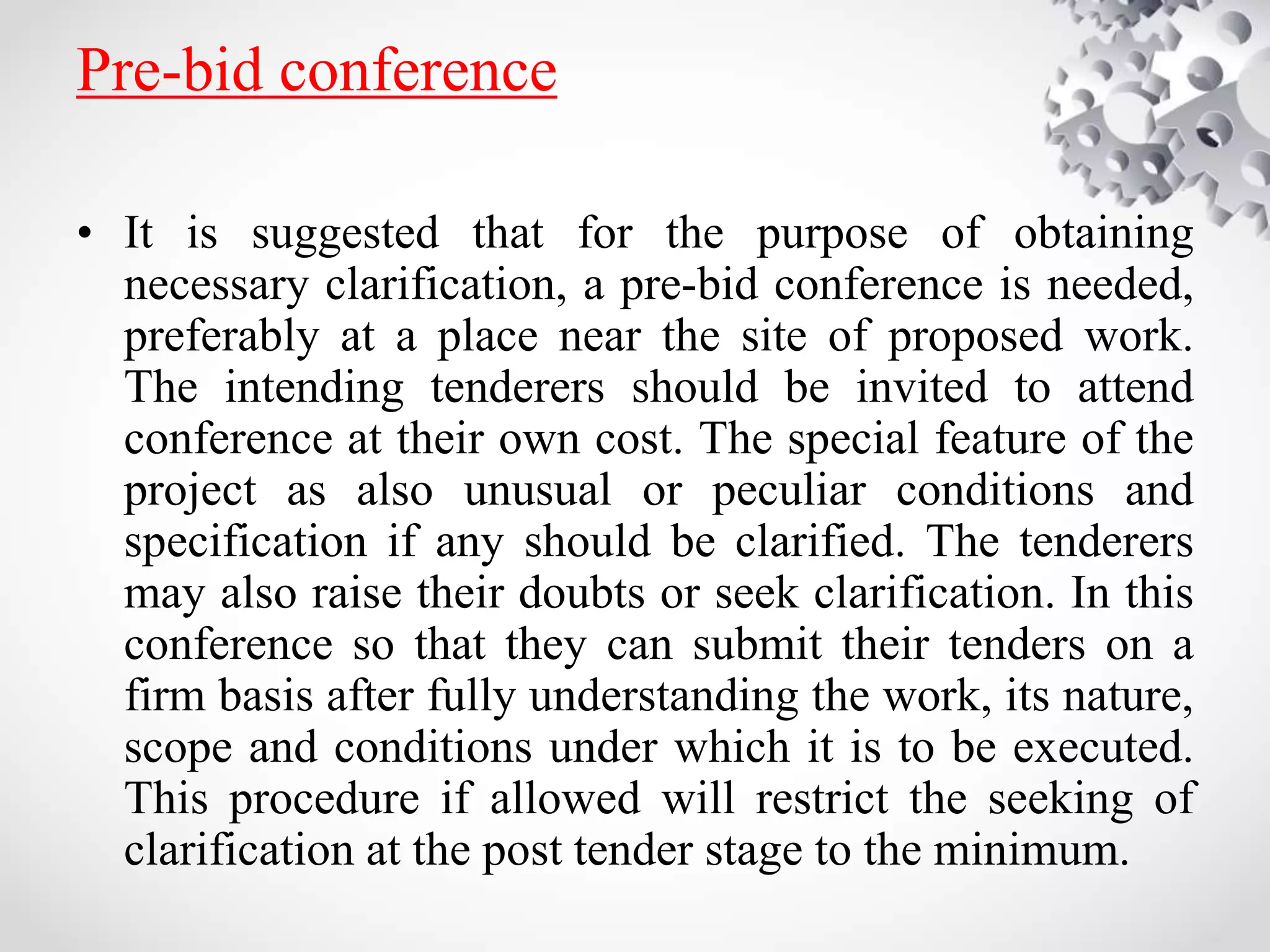 Tenders and procedure of tendering | PPTX