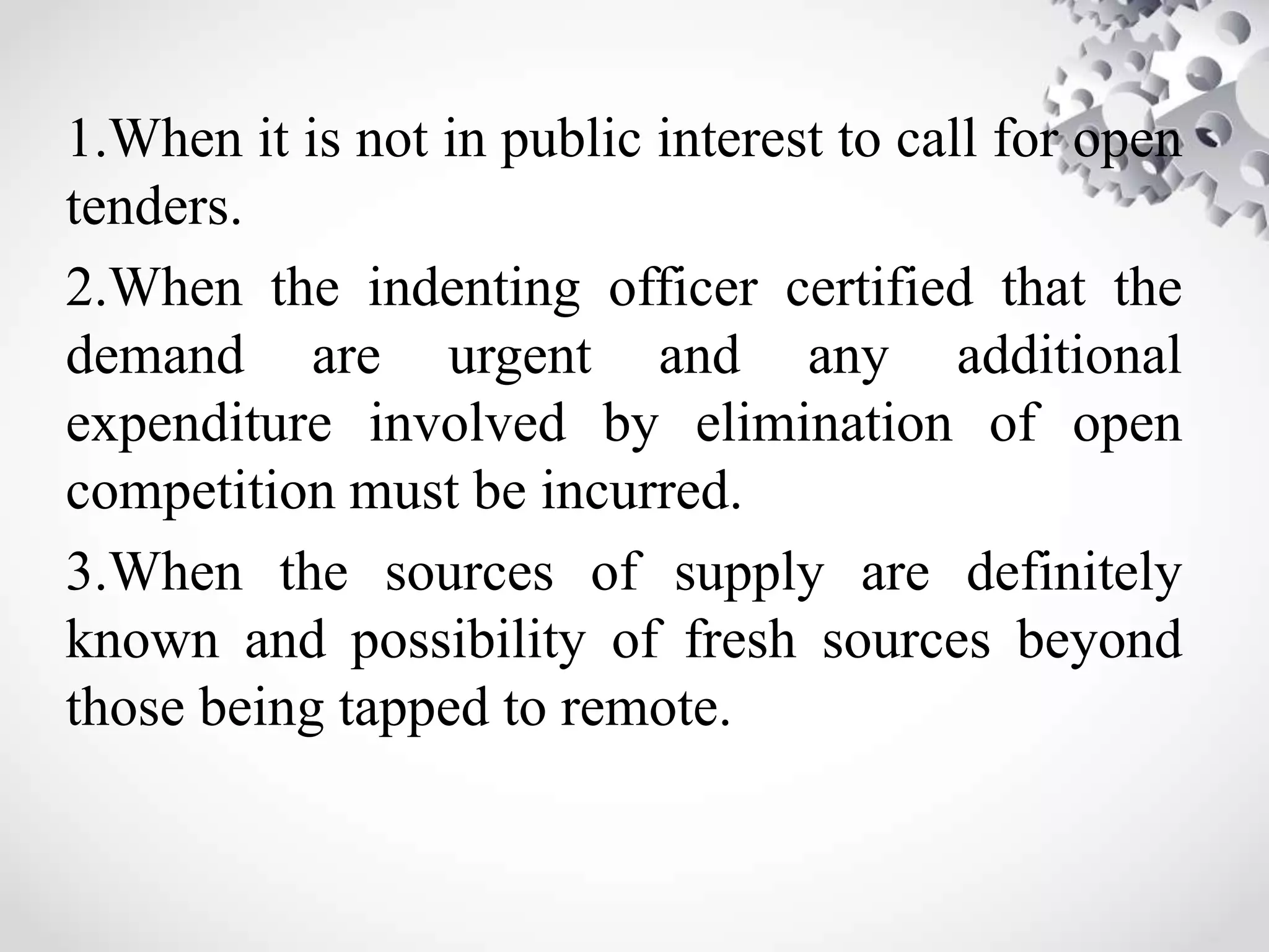 Tenders and procedure of tendering | PPTX